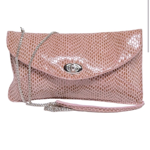 Sorial | Bags | Nwt Sorial New York Pink Snake Coco Clutch Crossbody ...